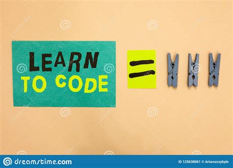 Handwriting Text Learn To Code Concept Meaning Learn To Write Software Be A Computer Programmer