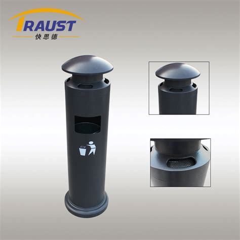 Traust Outdoor Ashtray Cigarette Ash Receptacle Waste Trash Can Bin