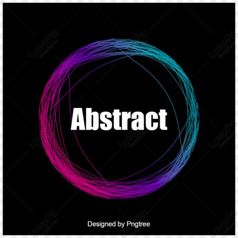 꿈꾸는듯한 추상적 인 원형 배경 일러스트검은 바탕요약 Png 일러스트 무료 다운로드 Lovepik