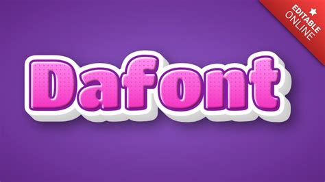 Dafont Soft Pink 3d Text Effect Generator
