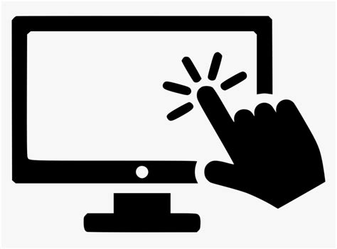 cursor press button index finger pointer point click pointer finger