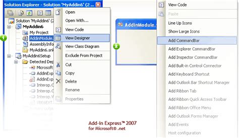 Programming Outlook Com Add In Plugin In C C Vb Net Outlook 2007 2000