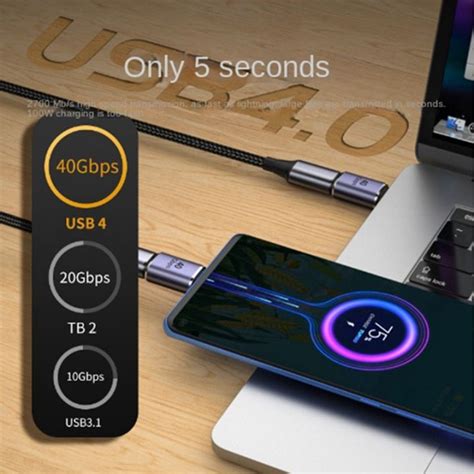 USB C To TYPE C Adapter W Fast Charge Male To Type C Female Adapter K Hz USB Type C