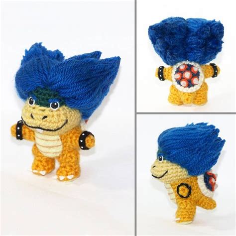 Lillit Mrozs Instagram Post Ludwig Von Koopa 💙 Side And Back View Häkelfigur Häkeln