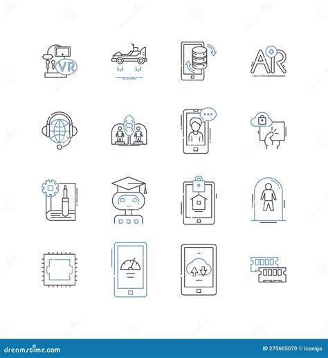 Nerk Security Line Icons Collection Encryption Firewall Cybercrime Biometrics Surveillance