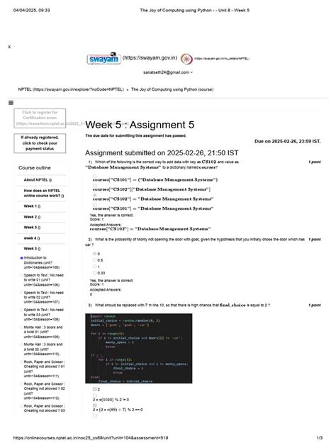 The Joy Of Computing Using Python Unit 8 Week 5 Pdf Theoretical