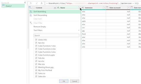 Excel Import From Sharepoint