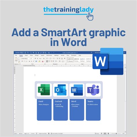 Add A Smartart Graphic In Word The Training Lady
