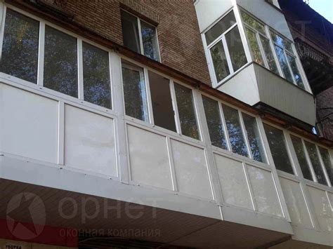 Французский балкон цена в Киеве заказать французское остекление балкона ОРНЕТ