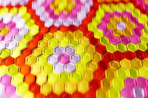 premium photo 3d illustration honeycomb mosaic realistic texture of geometric grid cells