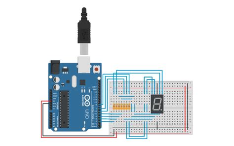 Circuit Design Fuerzas Quiz 02 7 Segment Display Using Loops Tinkercad