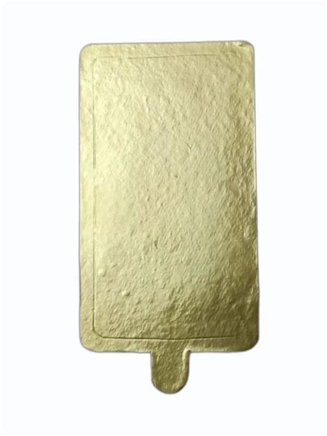 Golden Cardboard Rectangular Cake Base Board Size 12x20 Inch At ₹ 56
