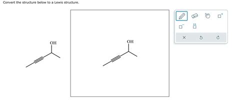 Solved Convert The Structure Below To A Lewis Structure