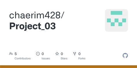 Github Chaerim428project03