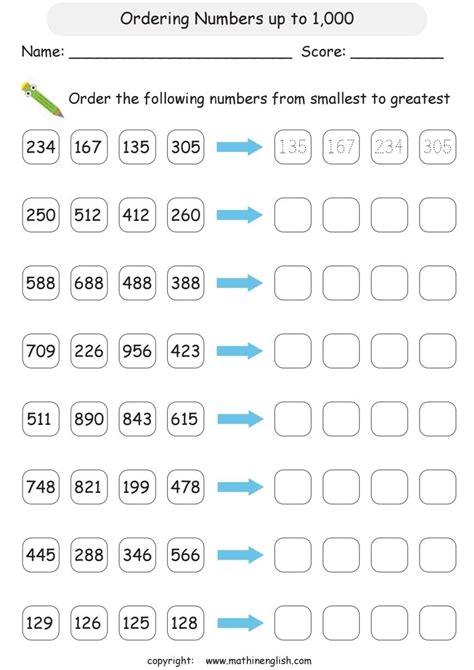 Mastering Number Order Engaging 3 And 4 Digit Ordering Activities
