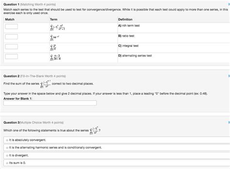 Solved Question Matching Worth Points Match Each Chegg Com