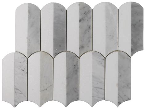 Showtime Thassos And Carrara Honed Mosaic Fosshowthcawjmo Iwt