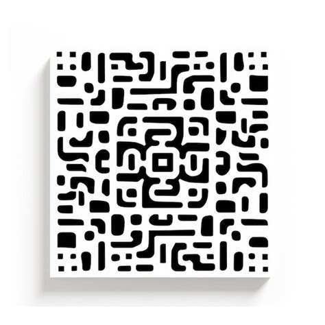 premium ai image abstract monochrome elegance a stunning 3d qr code