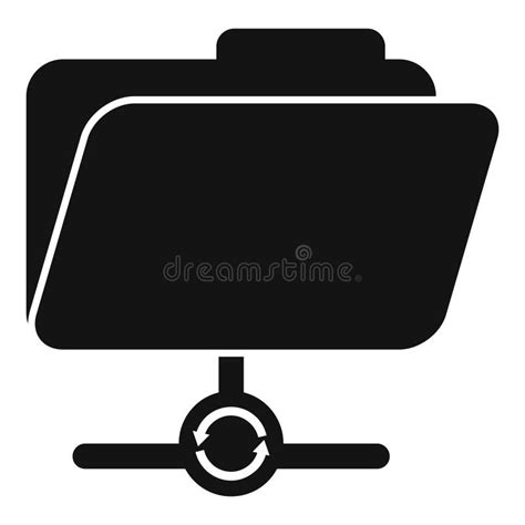 Folder Storage Icon Simple Vector Data Backup Stock Vector Illustration Of Business File