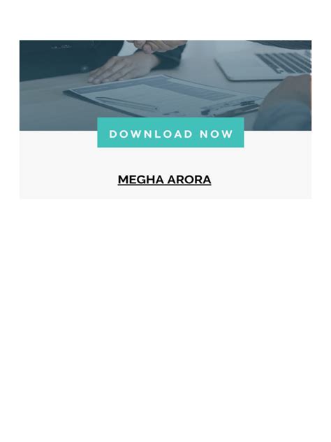 Resume Template By Megha Arora Pdf Databases Computer Programming
