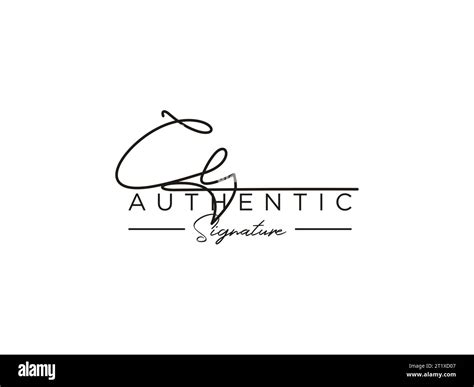 Ce Signature Logo Template Vector Stock Vector Image And Art Alamy