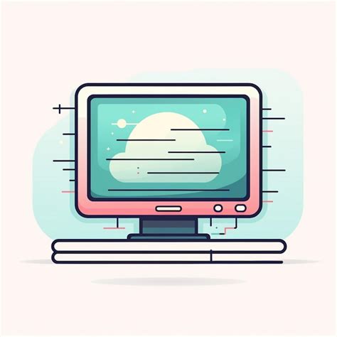 computer technology pc screen desktop isolated internet monitor laptop display digital bu