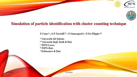 Simulation Of Particle Identification With Cluster Counting Technique