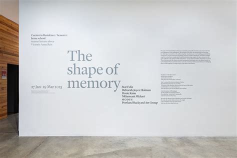 The Shape Of Memory Oregon Contemporary