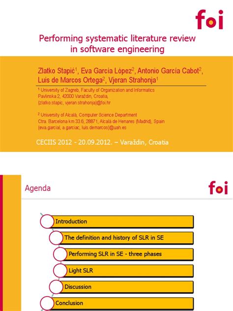 Performing Systematic Literature Review In Software Engineering Pdf Thesis Evaluation