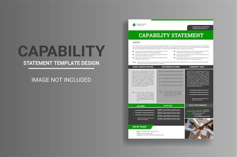 Premium Vector Capability Statement Design Template