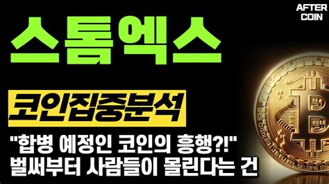 스톰엑스 코인 합병 예정인 코인의 흥행 벌써부터 사람들이 몰린다는 건 스톰엑스코인분석 스톰엑스코인전망 스톰엑스코인시세 Youtube