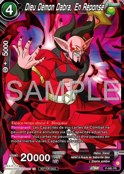 P 680 Pr Dieu Démon Dabra En Réponse Dbscards Fr