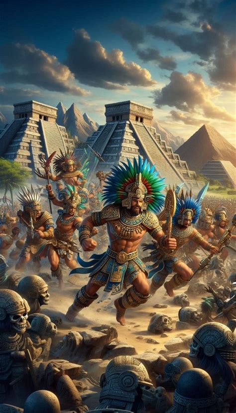 Guerreros Mexicas Guerrero Azteca Obras De Arte Mexicano Guerreros