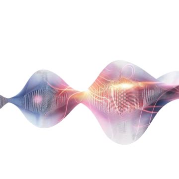 Abstract Futuristic Sound Wave With Flare Light Abstract Backdrop