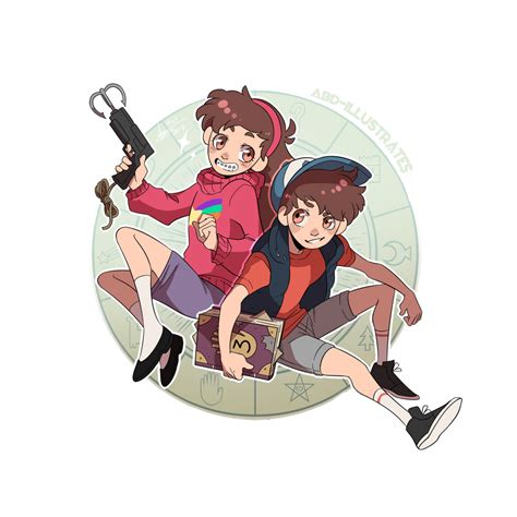 Gravity Falls Pine Twins By Abd Illustrates On Deviantart