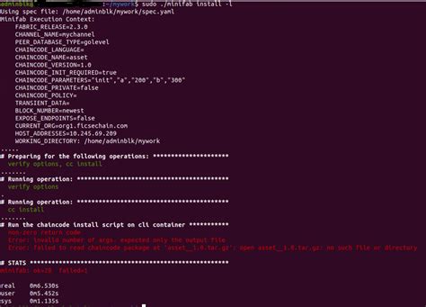 error in chaincode java script installation · issue 172 · hyperledger labs minifabric · github