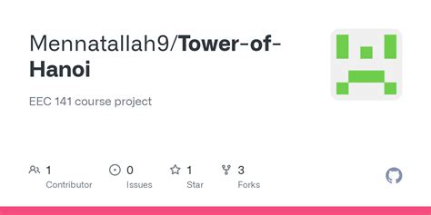 GitHub Mennatallah Tower Of Hanoi EEC Course Project