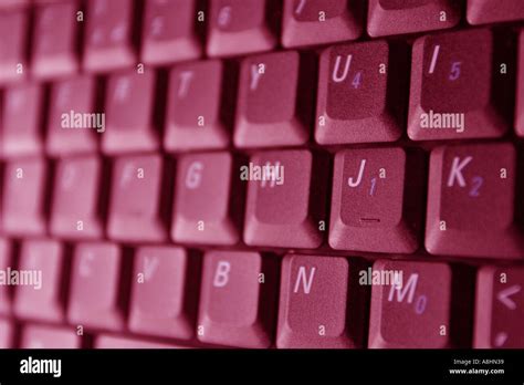 Laptop Computer Keyboard With Focus On Letter Keys Stock Photo Alamy