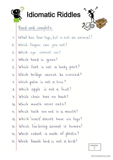 Riddles And Answers For Adults