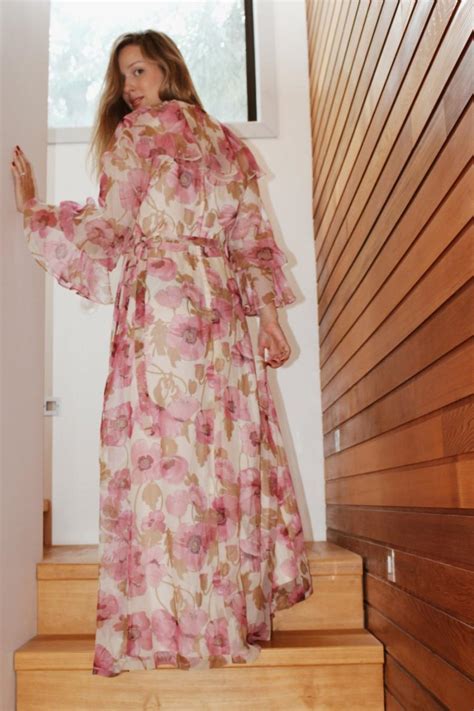 Bohemian Bridesmaids Dress Long Sleeve Boho Dresses Romantic Wedding Dresses Chiffon Maxi