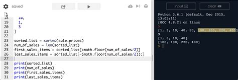 how to find the median of a python list with an odd number of numbers
