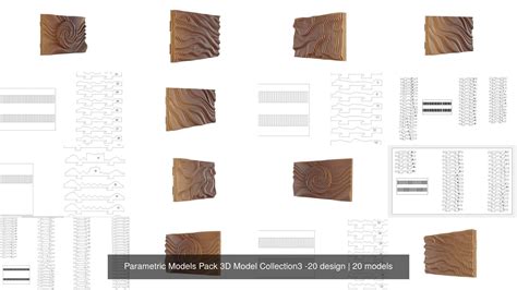 Parametric Models Pack 3d Model Collection3 20 Design Cgtrader