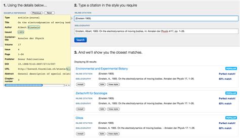 User Guide For The Csl Editor Citation Style Languagecsl Editor