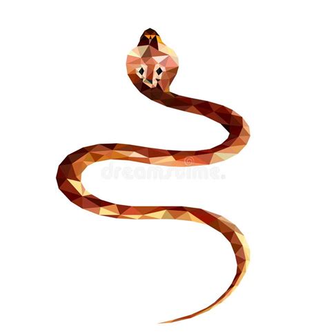 Colorful Geometry Snake Stock Vector Illustration Of Nature 154703189