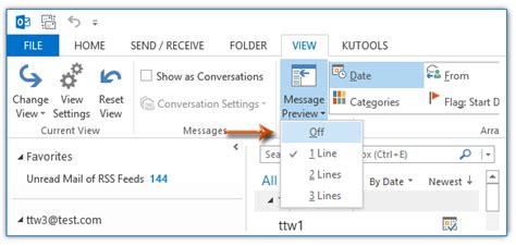 How To Hide Turn Off Message Preview In Outlook