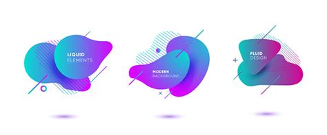 역동적인 컬러 그래픽 요소입니다 흐르는 액체 형태와 그라데이션 추상 배너입니다 로고 전단 이나 프레 젠 테이 션의 디자인에 대 한 템플릿 벡터 일러스트입니다 0명에 대한
