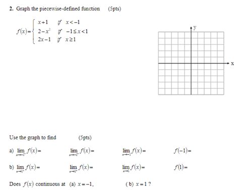 solved 2 graph the piecewise defined function 5pts