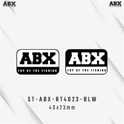 Abx Rectangle Sticker Fishing Store Malaysia