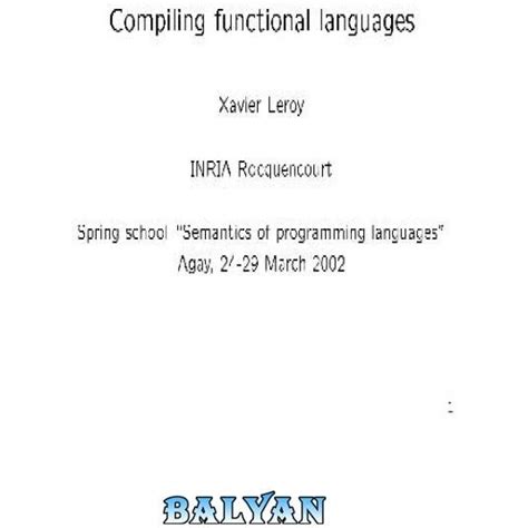خرید و قیمت دانلود کتاب Compiling Functional Languages ترب