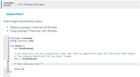 Solved Challenge 462 Ranges With Gaps Activity Jump To